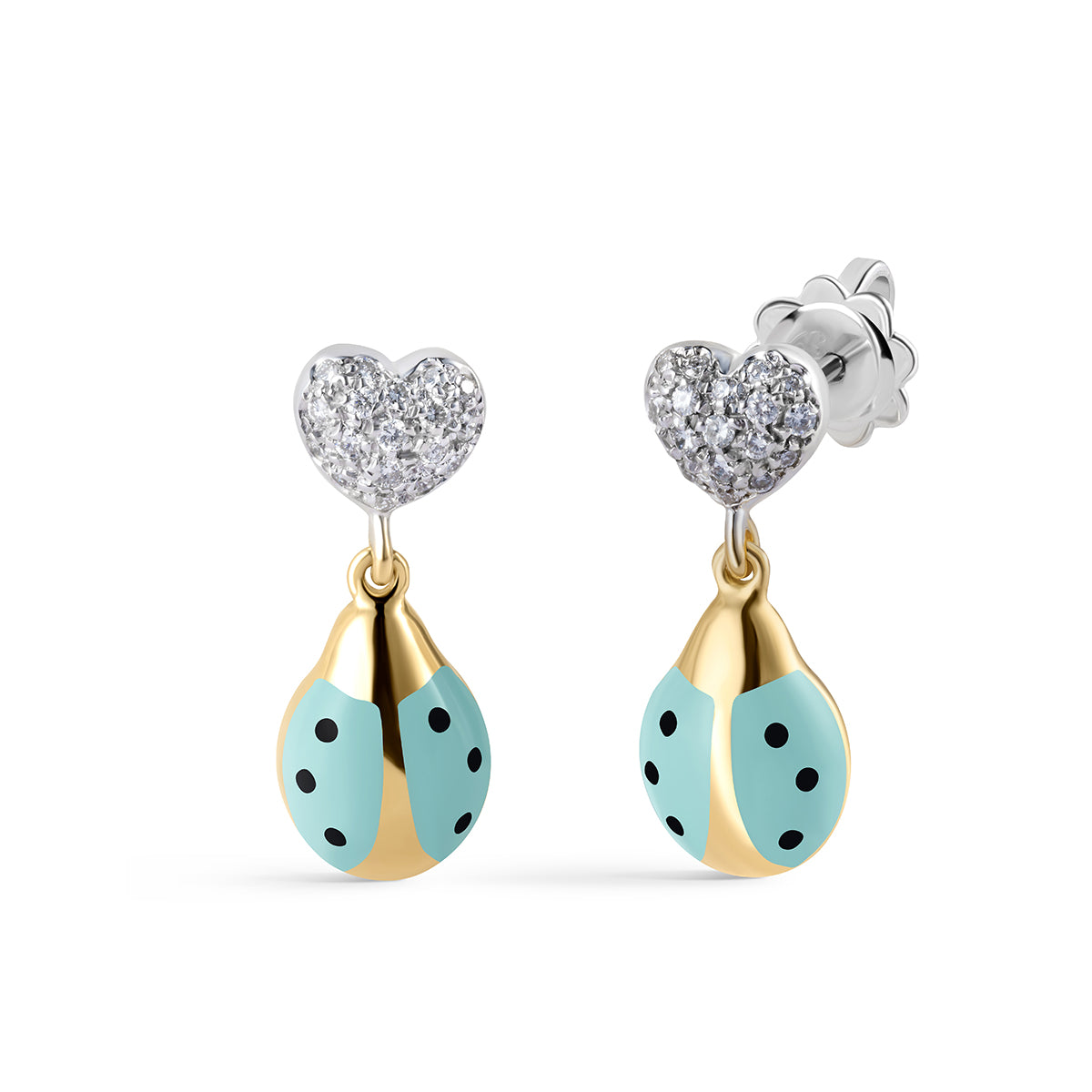 Aaron Basha Earrings - Diamond & Gold Butterfly Earrings Aaron Basha Earrings - Diamond & Gold Butterfly Earrings