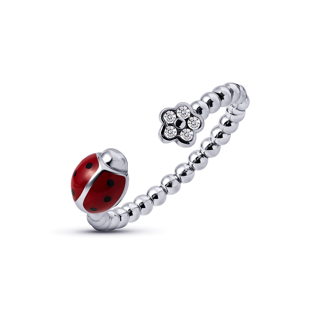 Flexi Bug & Flower Ring – AB CORP